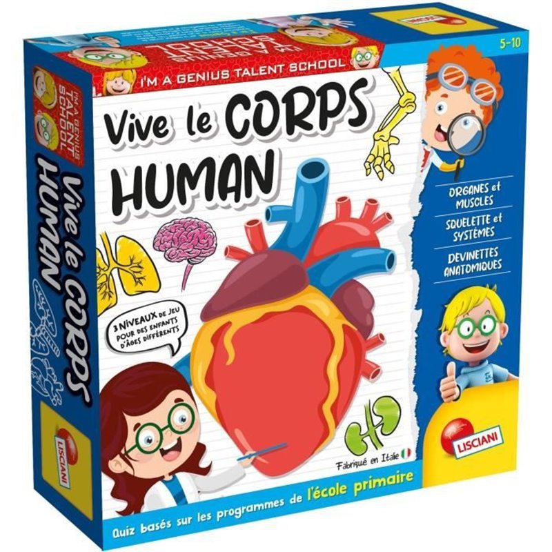 Jeu de parcours sur le corps humain - LISCIANI - Découvrez et apprenez ...